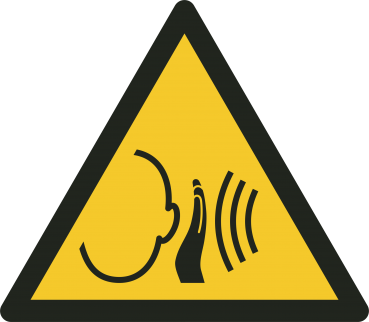 Global-Stickers.com - Warnzeichen W038 nach DIN ISO 7010 - 12,5mm ( VPE ...