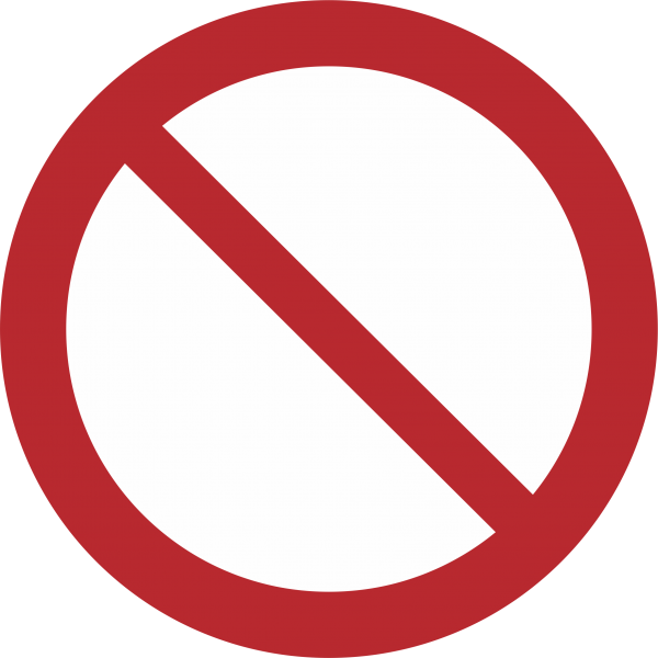 Global-Stickers.com - Verbotseichen P001 Allgemeines Verbotszeichen ...